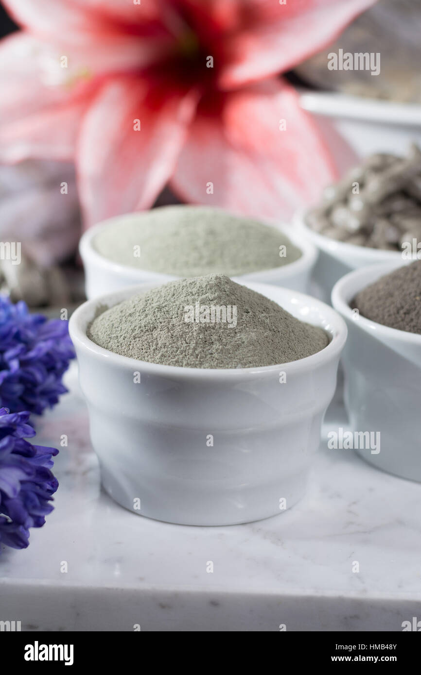 Ancient minerals - luxury face and body spa treatment, clay powder and ...