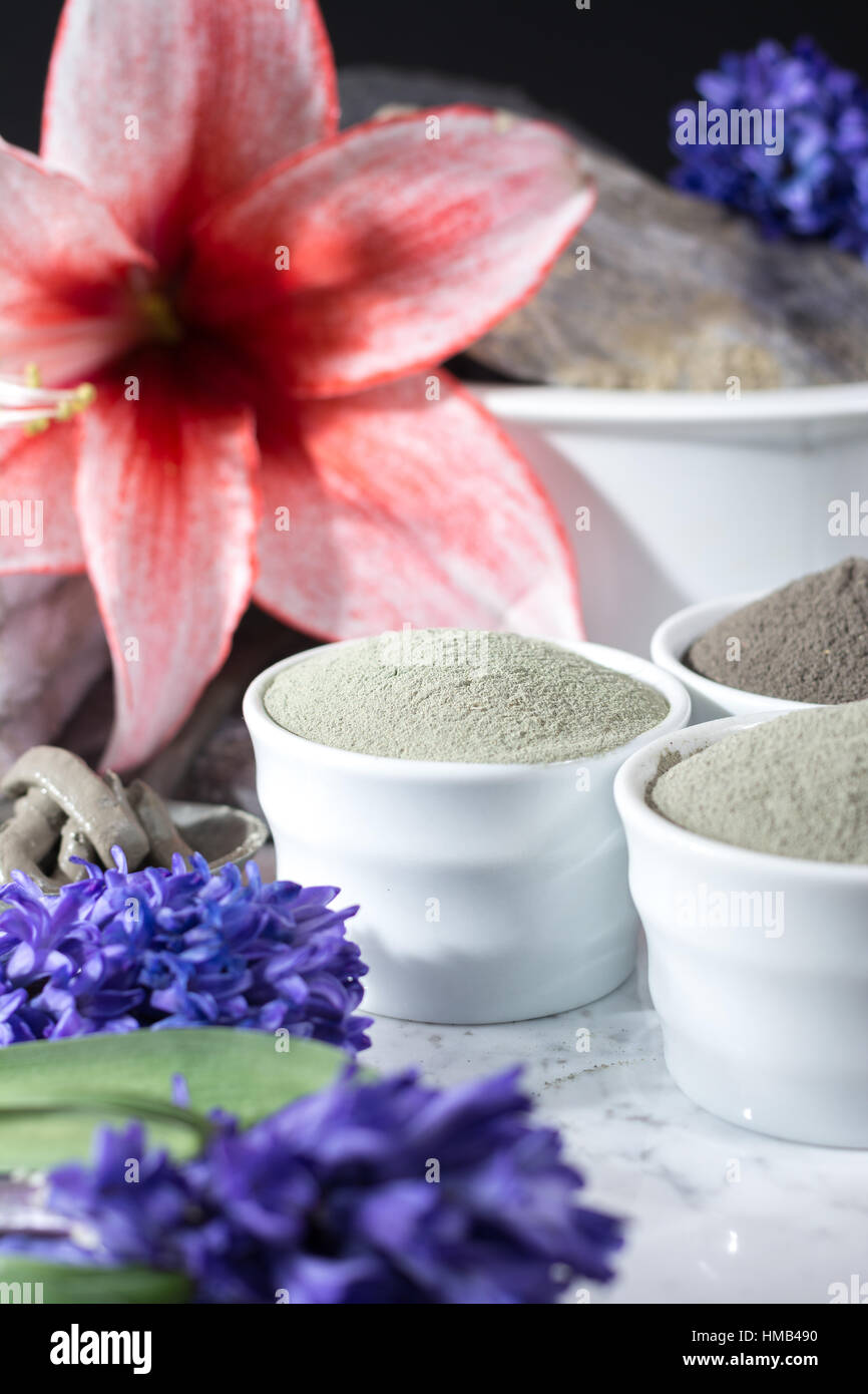 Ancient minerals - luxury face and body spa treatment, clay powder and ...