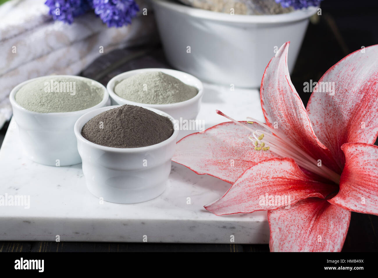 Ancient minerals - luxury face and body spa treatment, clay powder and ...