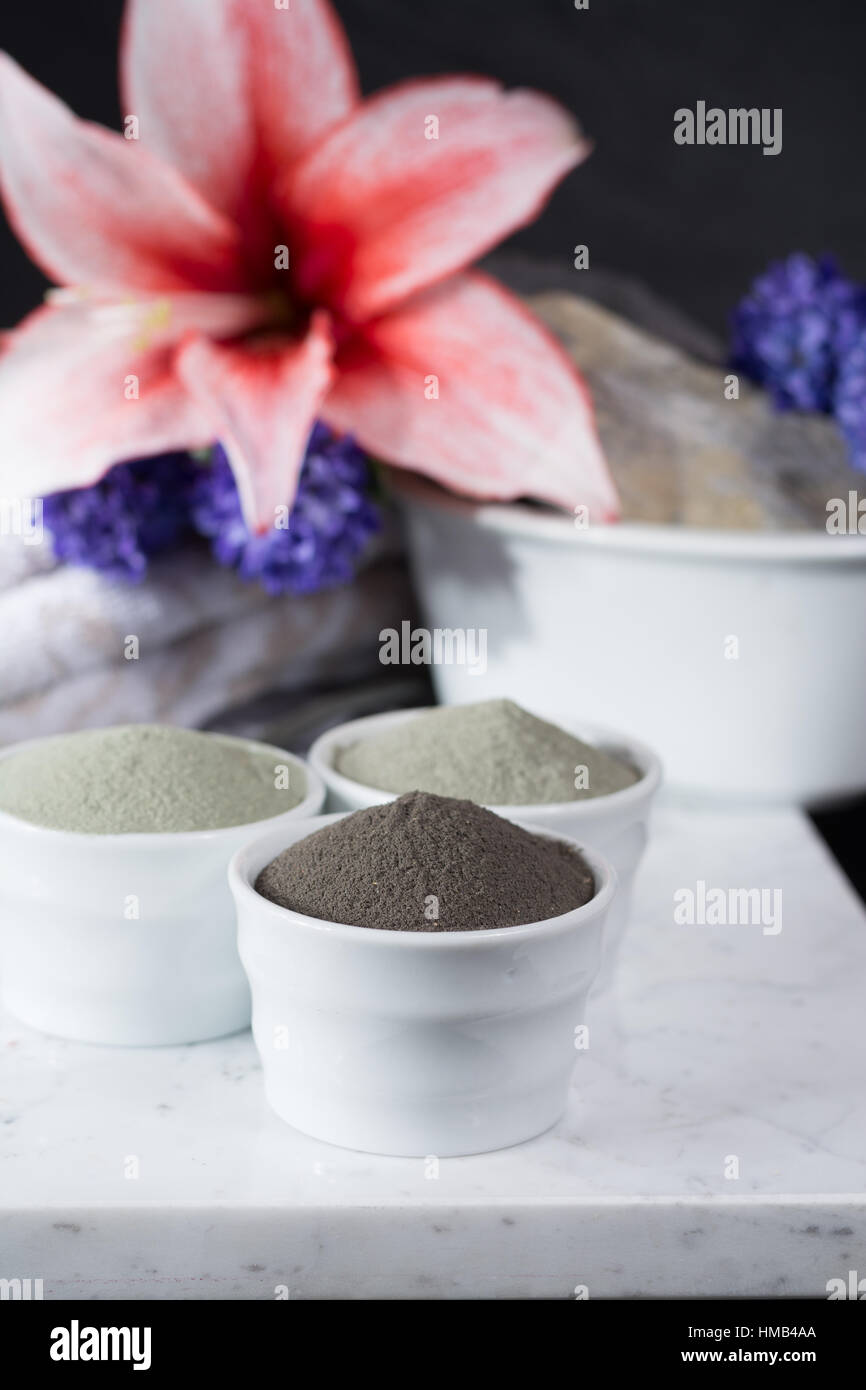 Ancient minerals - luxury face and body spa treatment, clay powder and ...