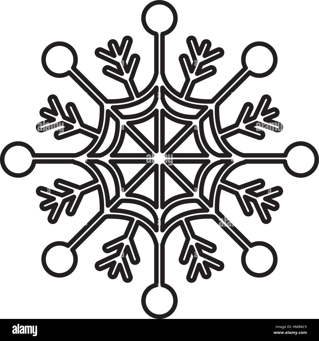 Snowflake winter symbol icon vector illustration graphic design Stock ...