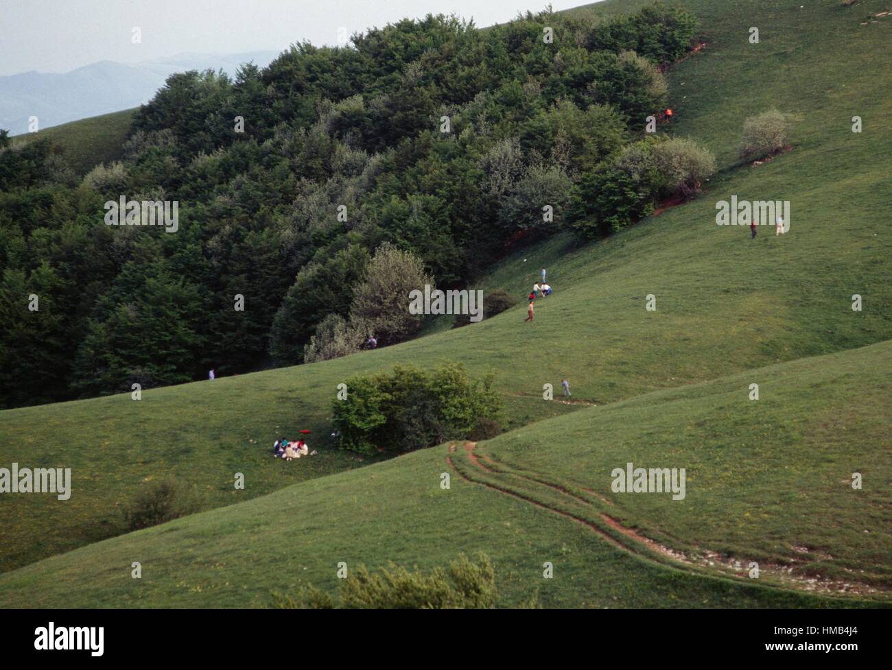 The slopes of Mount Subasio, Umbria, Italy Stock Photo - Alamy
