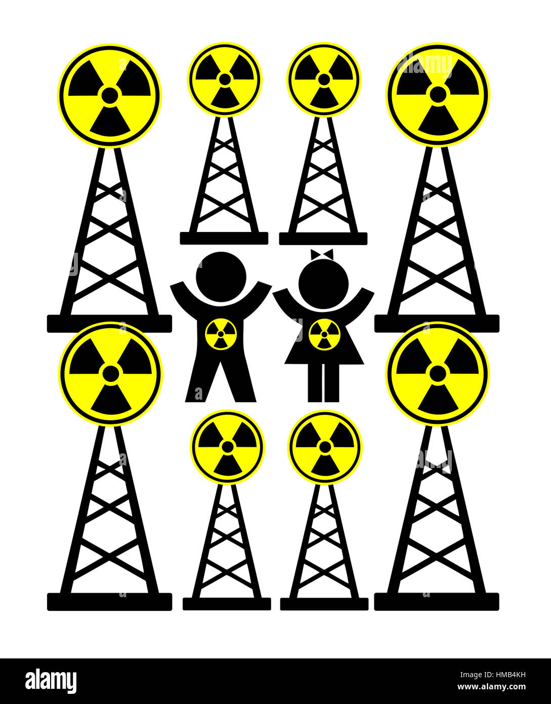 Cellular phone towers Cut Out Stock Images & Pictures - Alamy