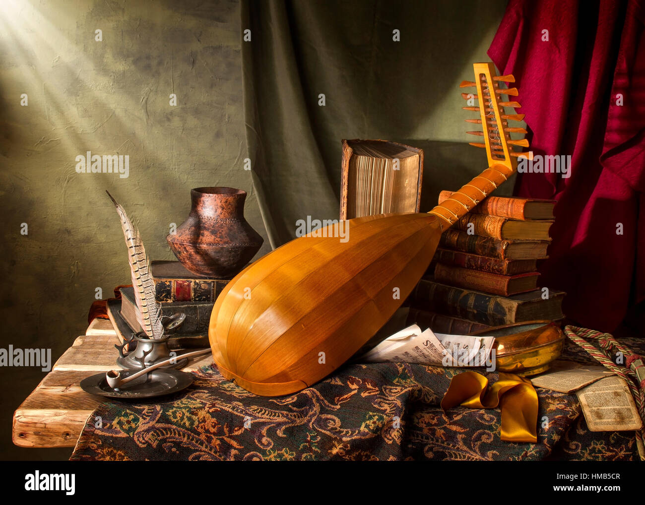 Lute instrument 17th century hi-res stock photography and images - Alamy