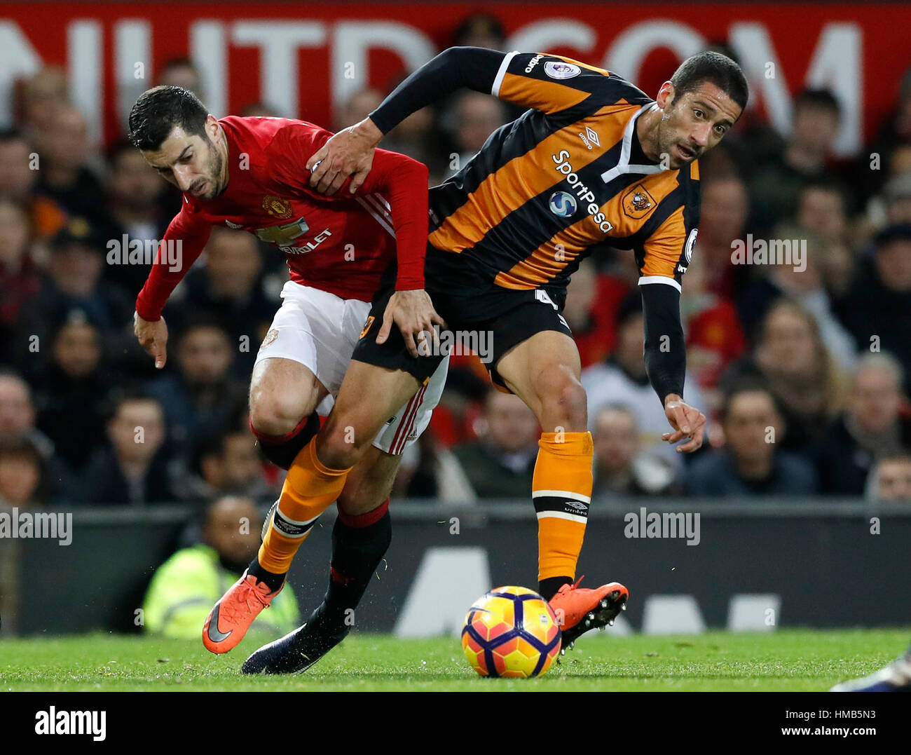 Hull citys goebel evandro battle hi-res stock photography and images ...