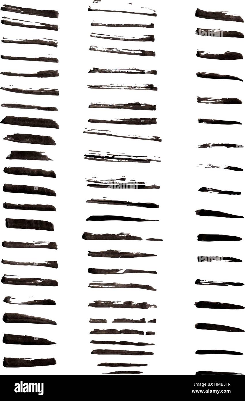 Brush stroke black Stock Vector Images - Alamy