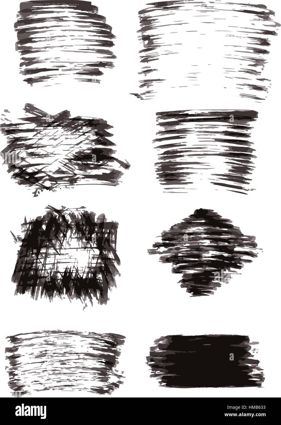 Ink brush pattern Cut Out Stock Images & Pictures - Alamy