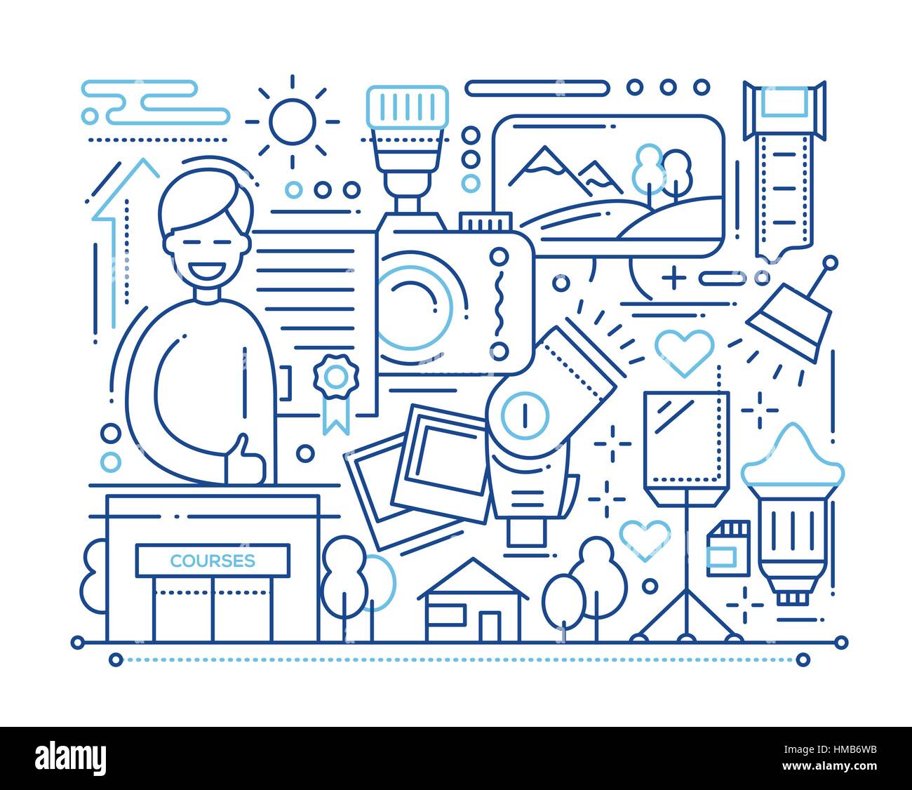 Photography Courses - line design composition Stock Vector Image & Art ...