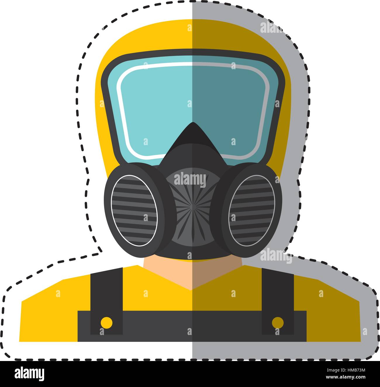 worker avatar with safety suit vector illustration design Stock Vector ...