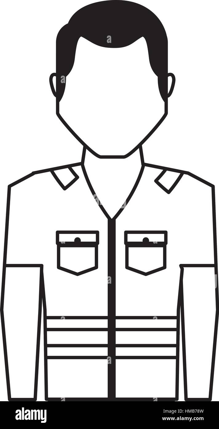 worker avatar with safety suit vector illustration design Stock Vector ...