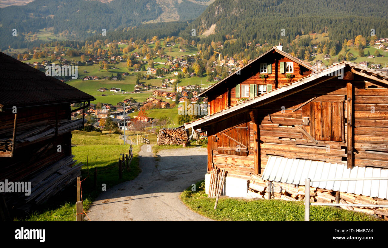 Pretty swiss houses hi-res stock photography and images - Alamy