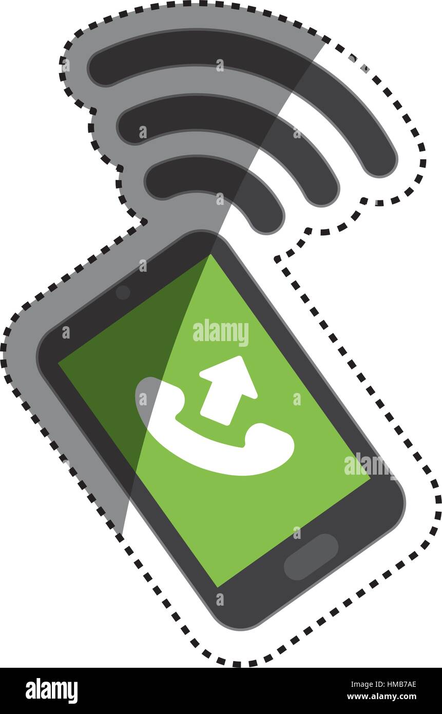 Call answer symbol icon vector illustration graphic design Stock Vector ...