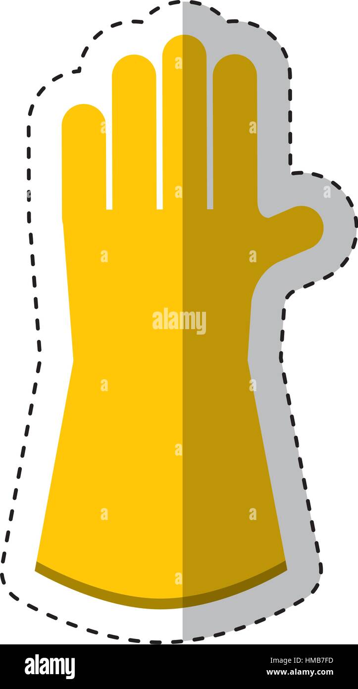 glove safety isolated icon vector illustration design Stock Vector ...