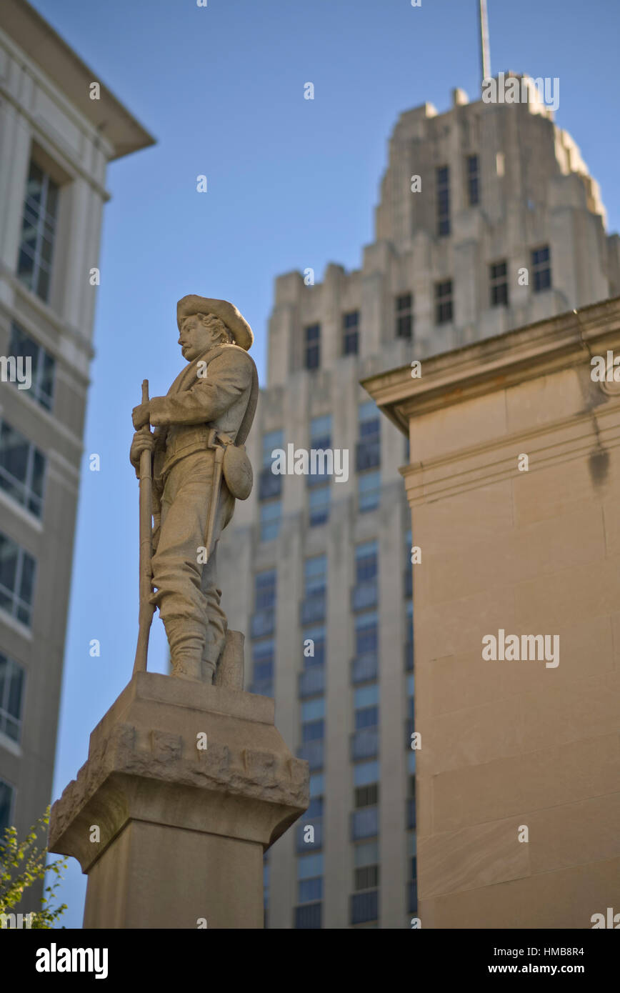 Our Confederate Dead Memorial Statue. N Liberty St, Winston-Salem, NC ...