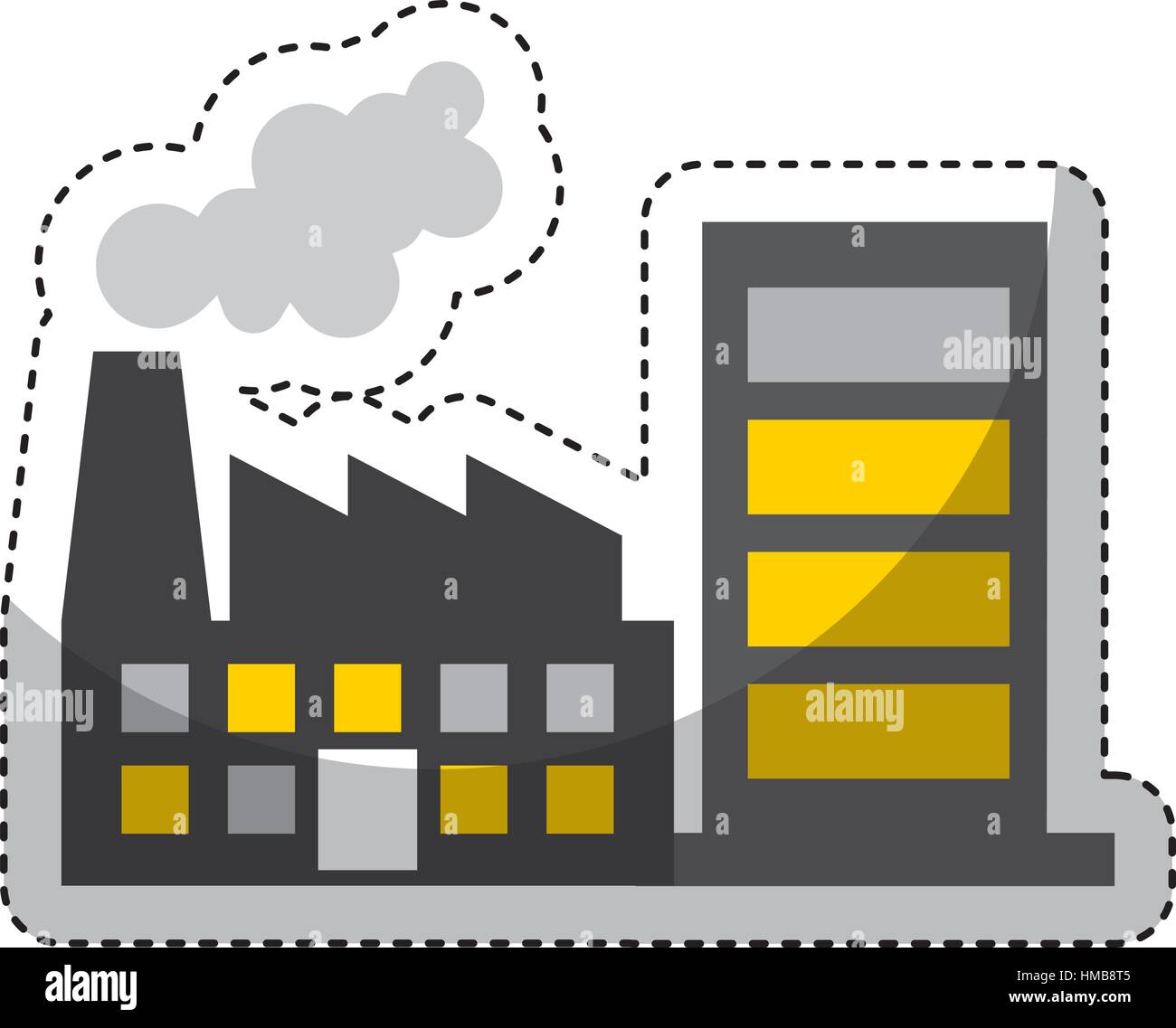 factory plant industrial building vector illustration design Stock ...