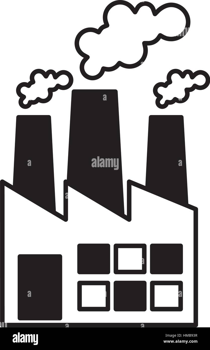 factory plant industrial building vector illustration design Stock ...