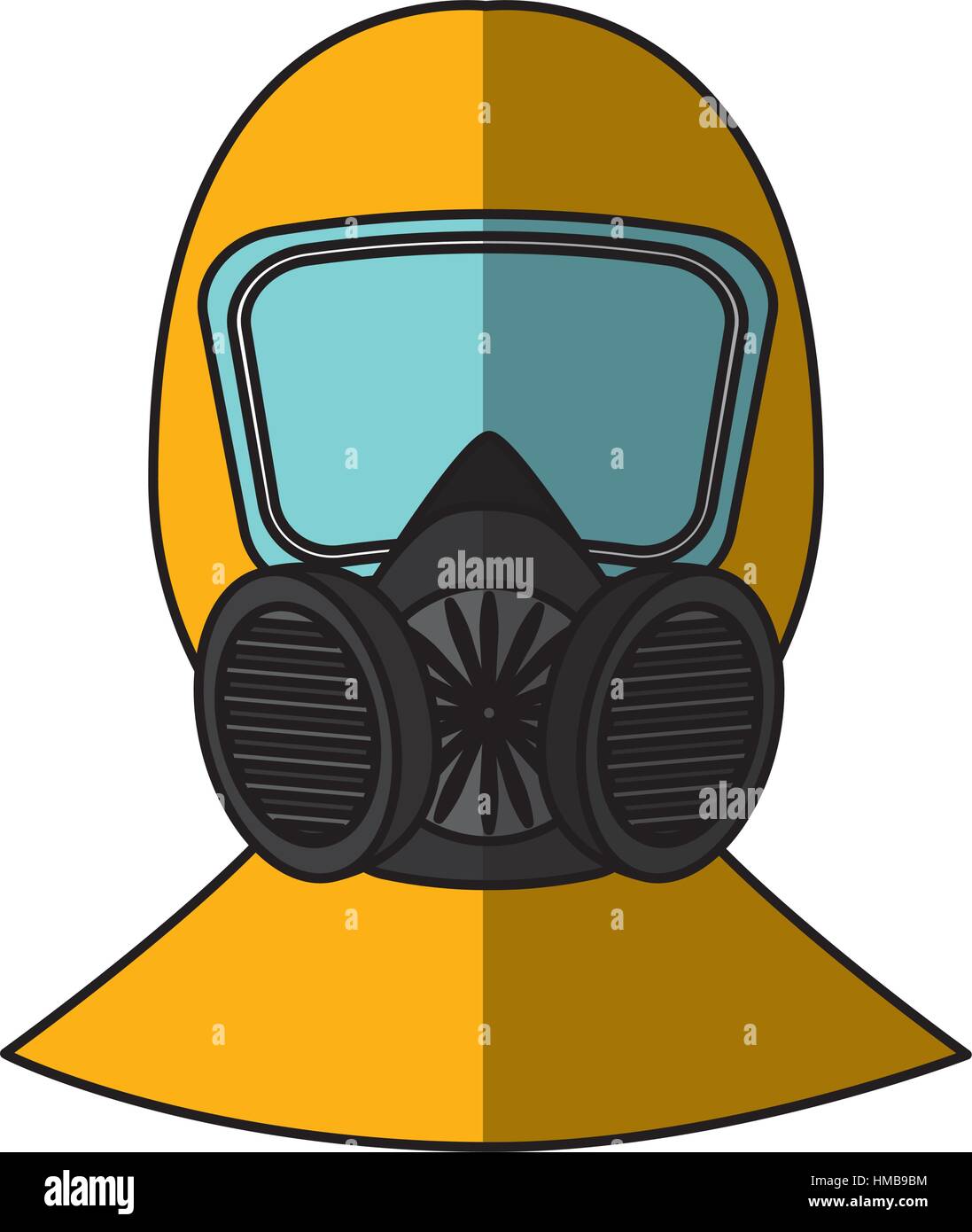 worker avatar with safety suit vector illustration design Stock Vector ...