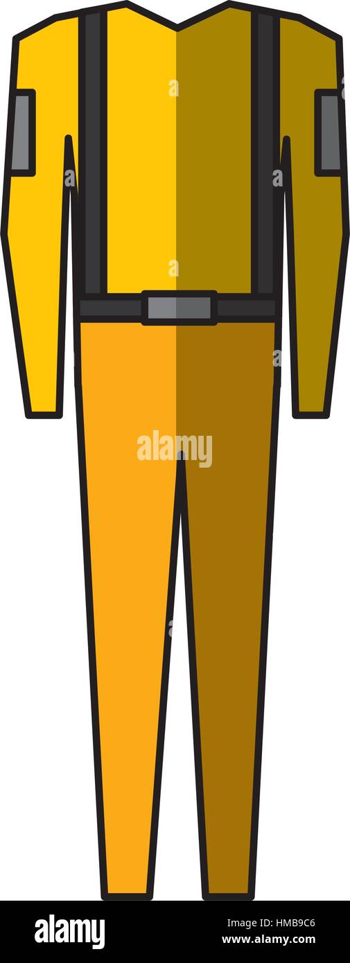 suit safety uniform icon vector illustration design Stock Vector Image ...