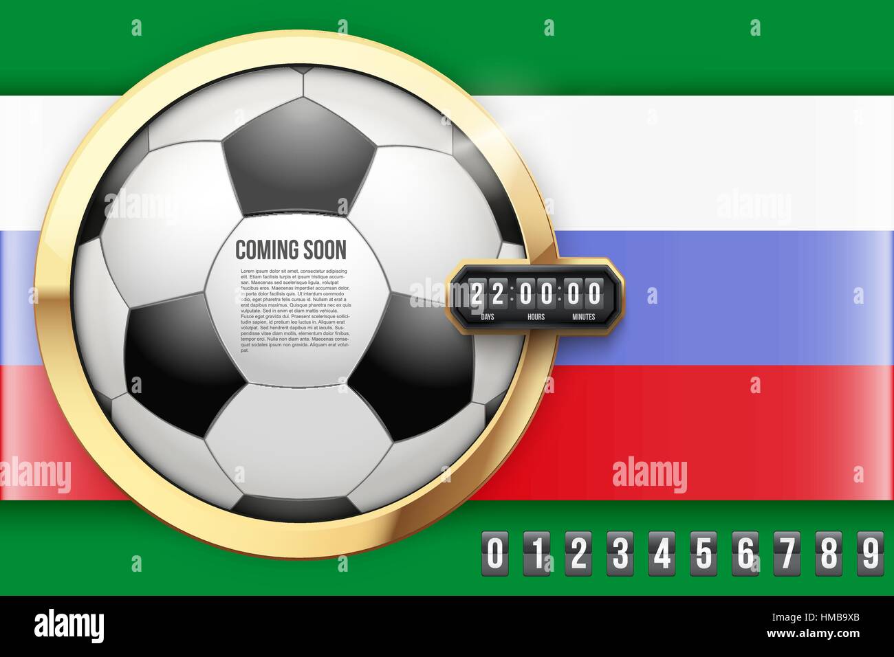 Football Coming Soon and countdown timer Stock Vector Image & Art - Alamy Football Coming Soon and countdown timer Stock Vector Image & Art - Alamy