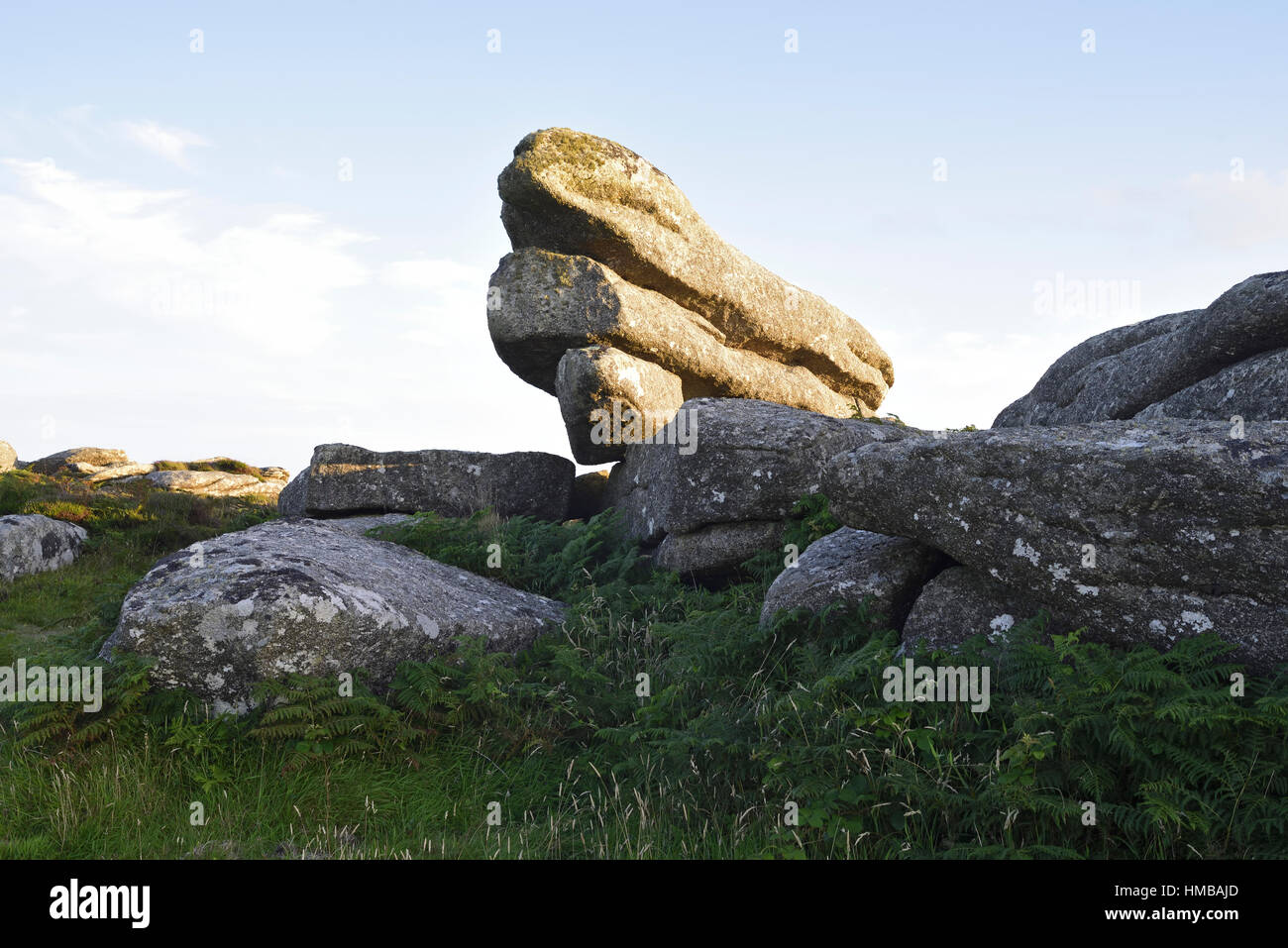 Logan Stone, a huge near-horizontal slab resting on another, on ...