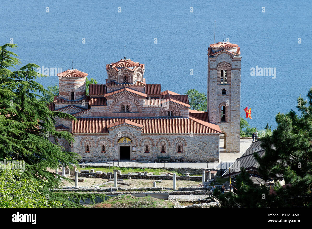 Famous tourist destination in Ohrid, Macedonia - the church of saint ...