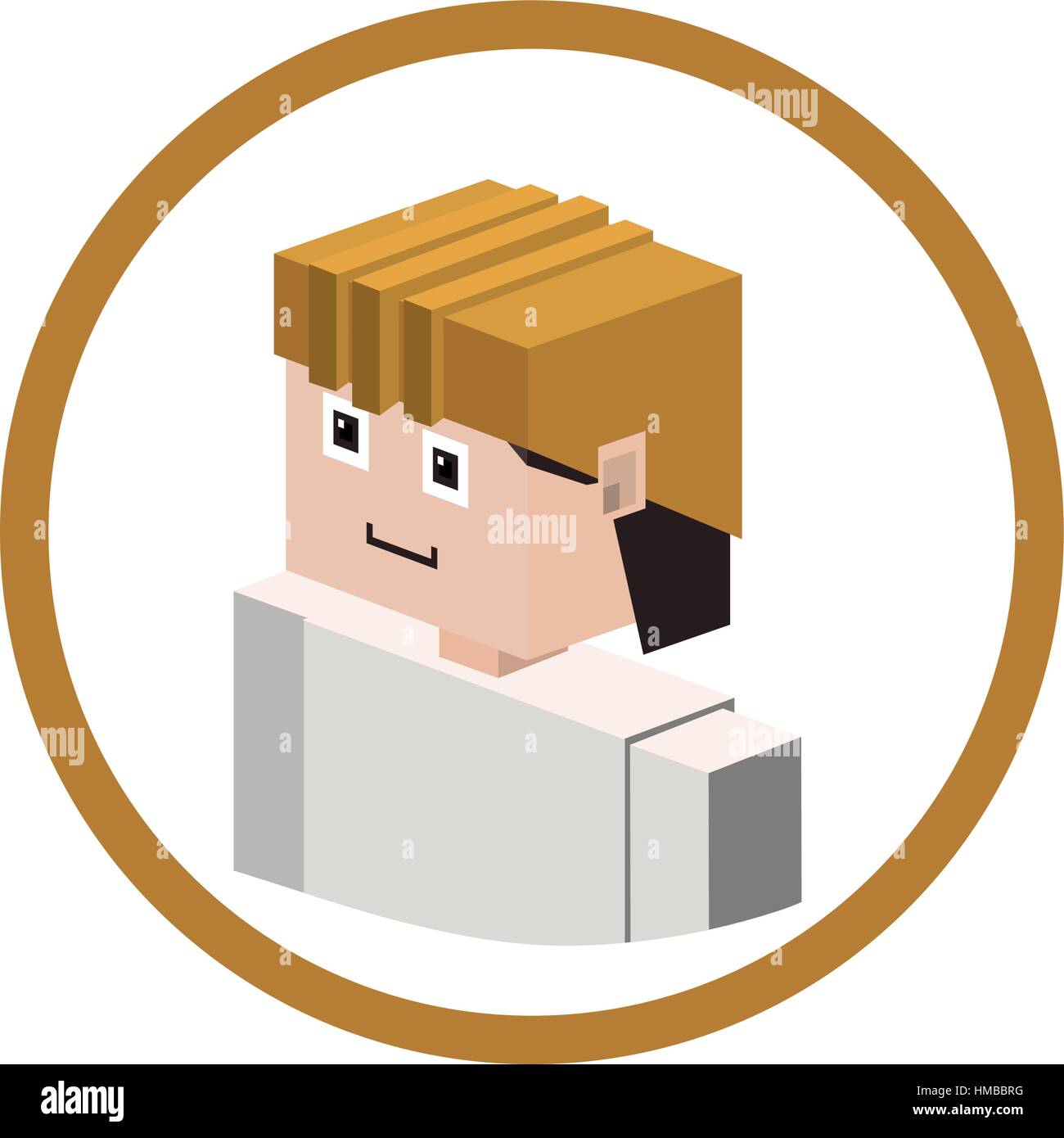 Worker isometric avatar icon vector illustration graphic design Stock ...