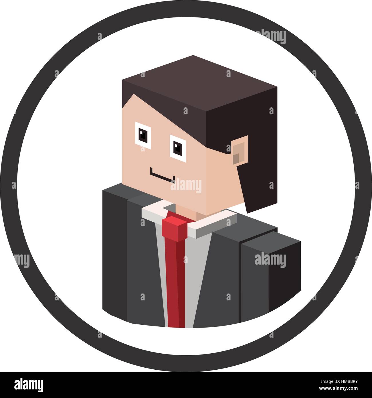 Businessman isometric avatar icon vector illustration graphic design ...