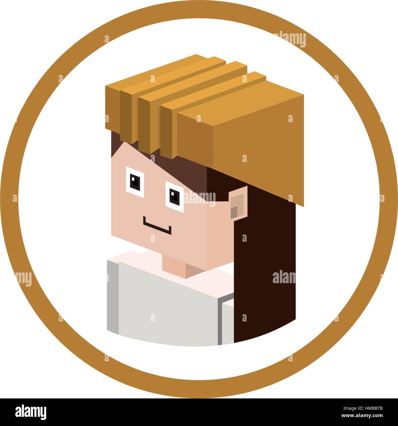 Worker isometric avatar icon vector illustration graphic design Stock ...