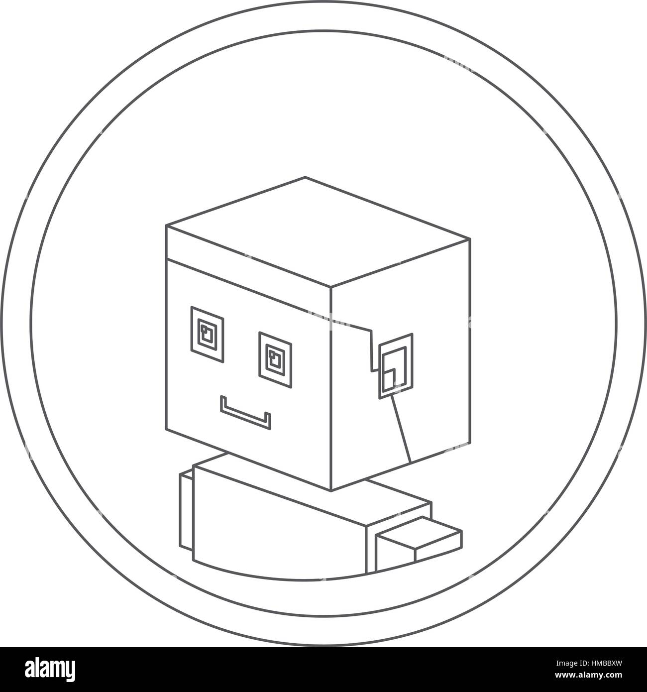 Man isometric avatar icon vector illustration graphic design Stock ...