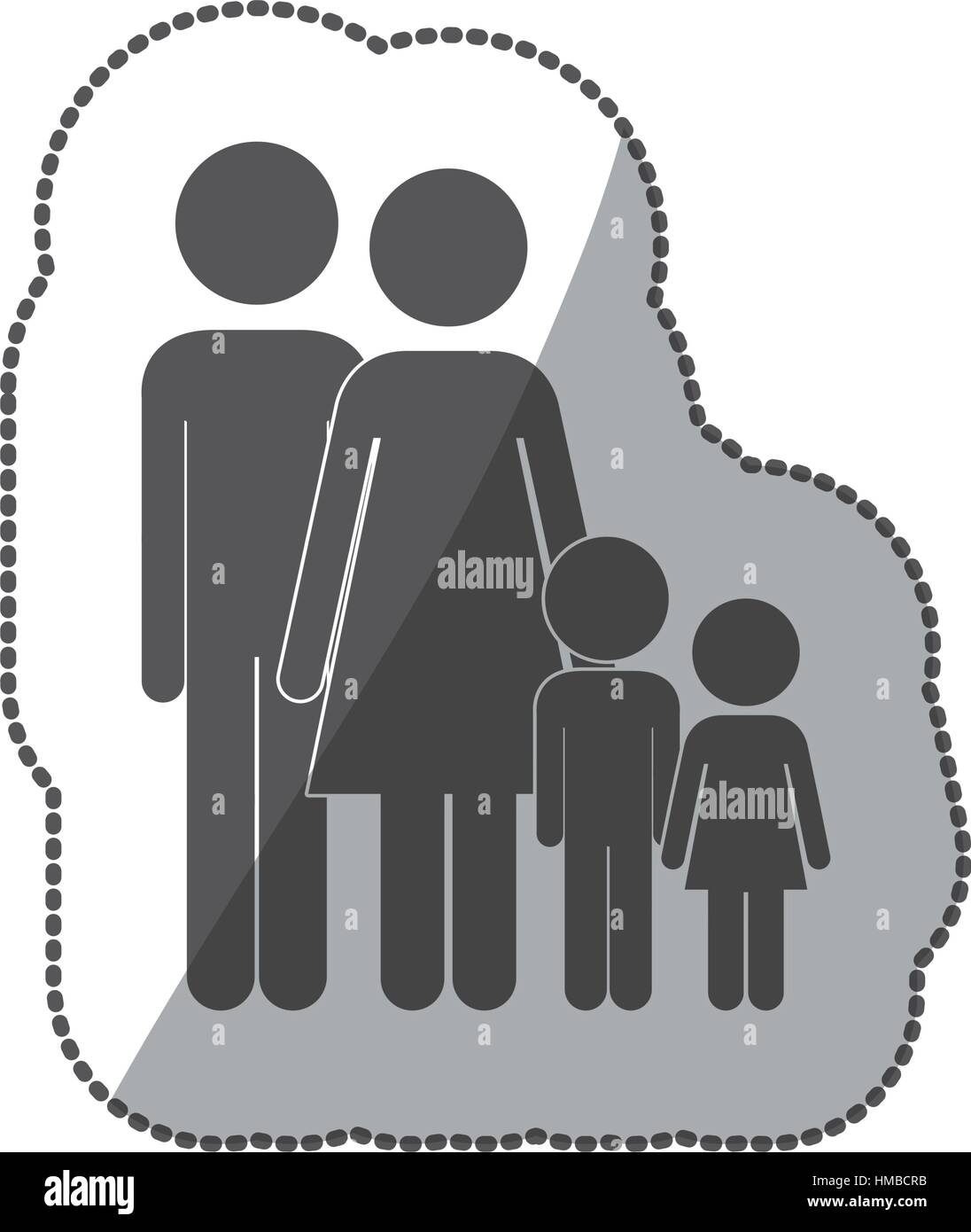 Cute family pictogram icon vector illustration graphic design Stock ...