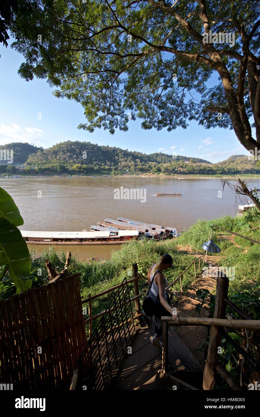 Mekong river, Luang Prabang Stock Photo - Alamy