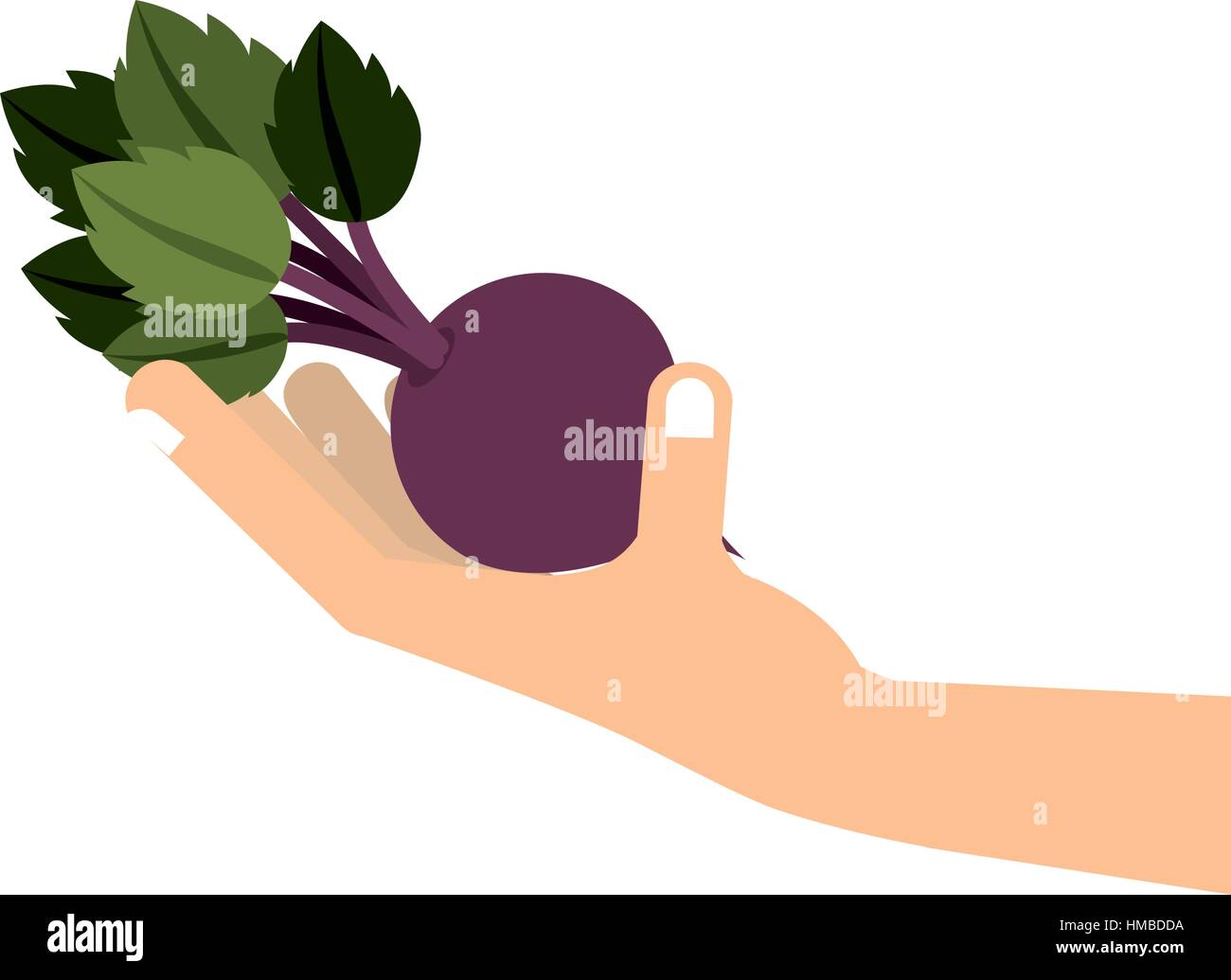 hand with fruit icon vector illustration graphic design Stock Vector ...