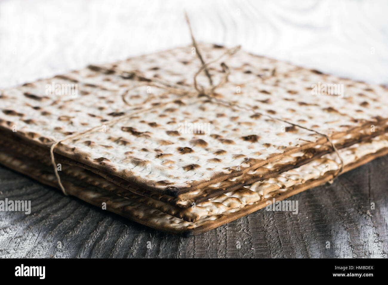 Jewish matza on Passover Stock Photo - Alamy