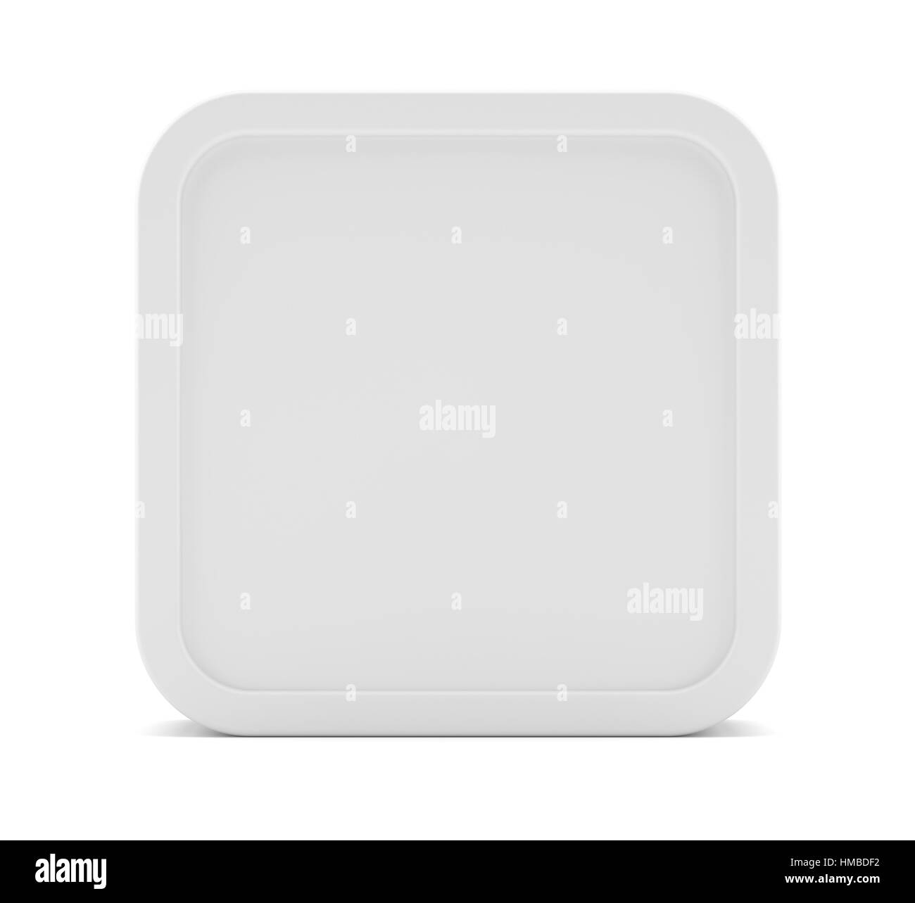 White rectangle with rounded corner Stock Photo - Alamy