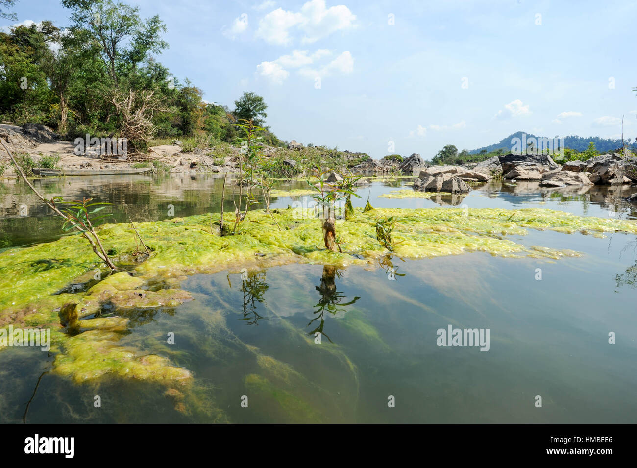 Don Khong island and river Mekong on Laos Stock Photo - Alamy