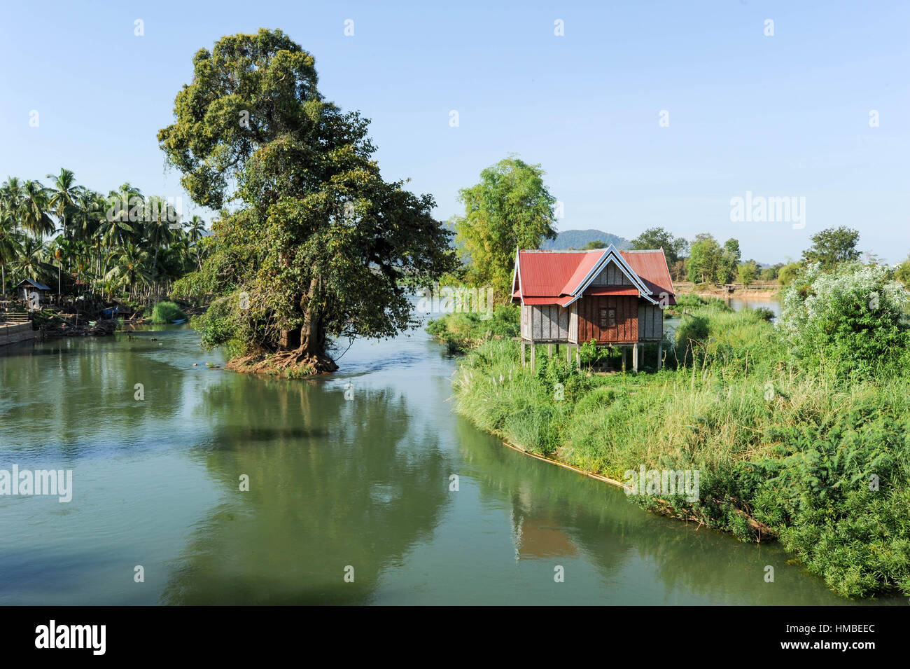 Mekong river near Don Khong island in Laos Stock Photo - Alamy