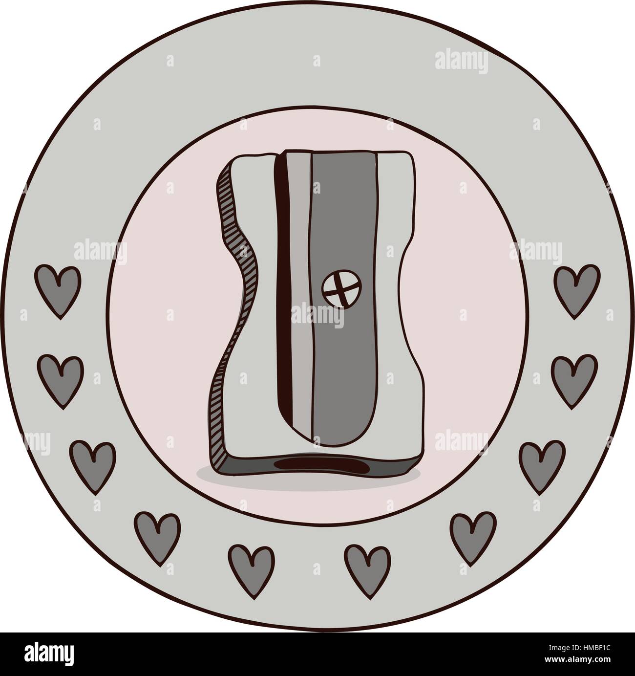 Sharpener school utensil vector illustration graphic design Stock ...