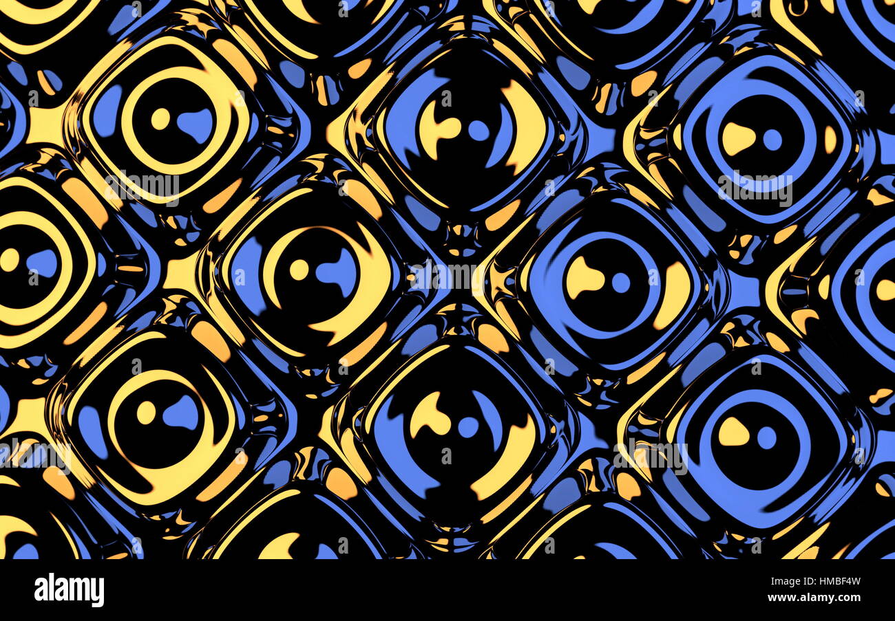 Abstract yellow metal buttons design background Stock Photo - Alamy