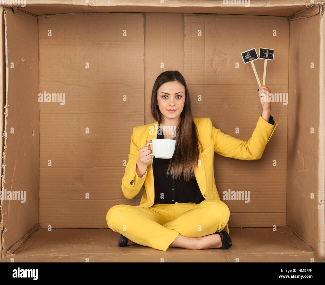 unemployed student cries for help in job search Stock Photo - Alamy