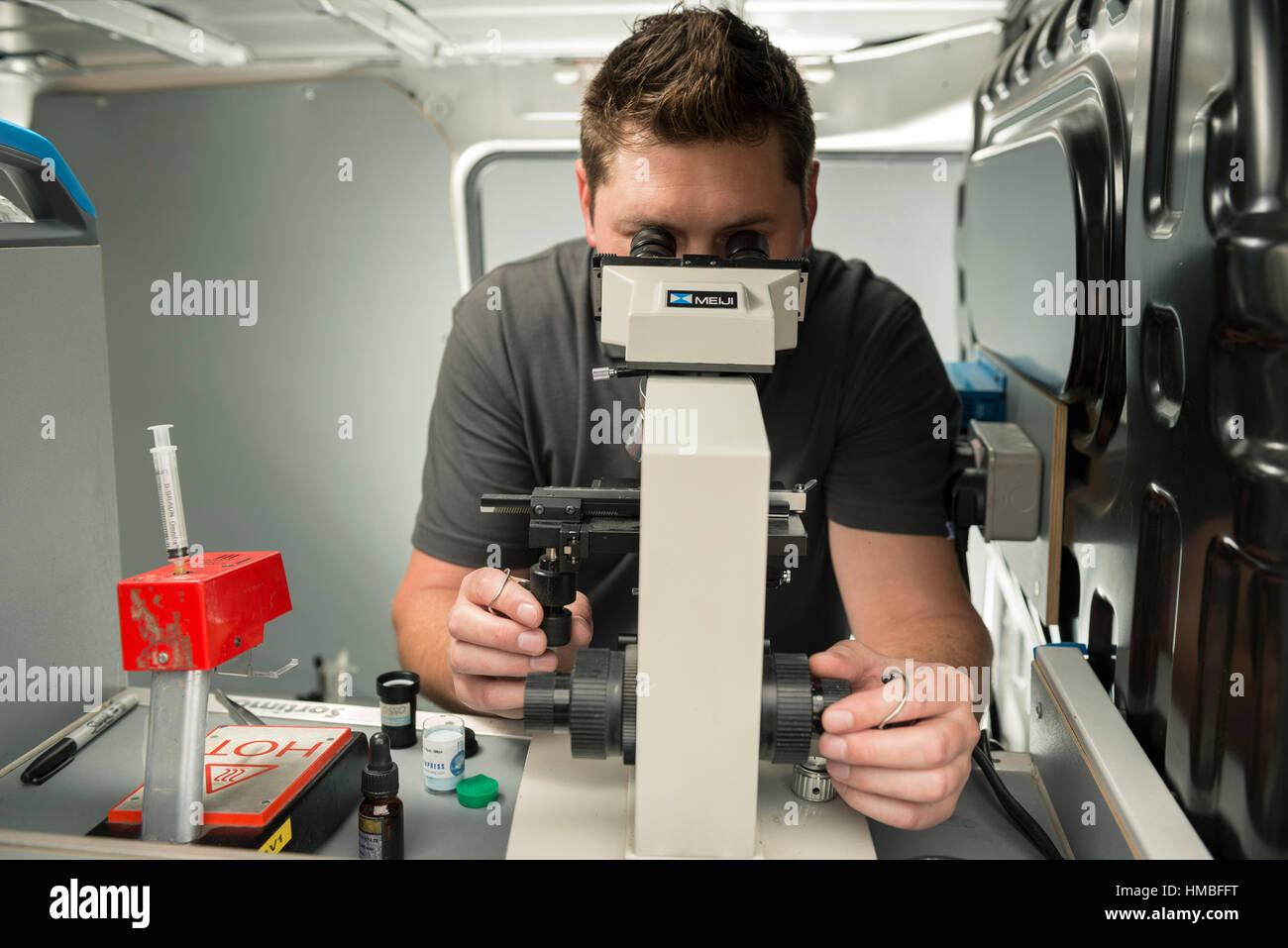 health and safety lab technicians check buildings and property for ...