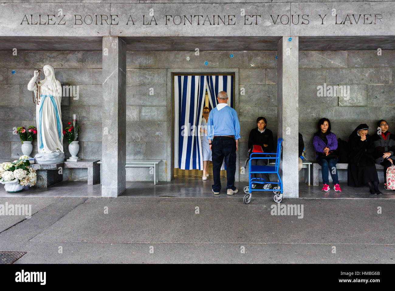Lourdes (south-western France), the most visited pilgrimage shrine in ...