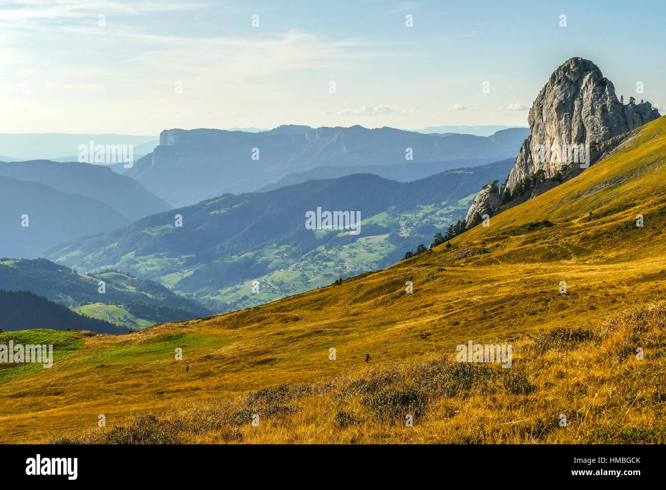 The Manigod Peak in the Aravis mountain range (Savoy, upper Savoy ...