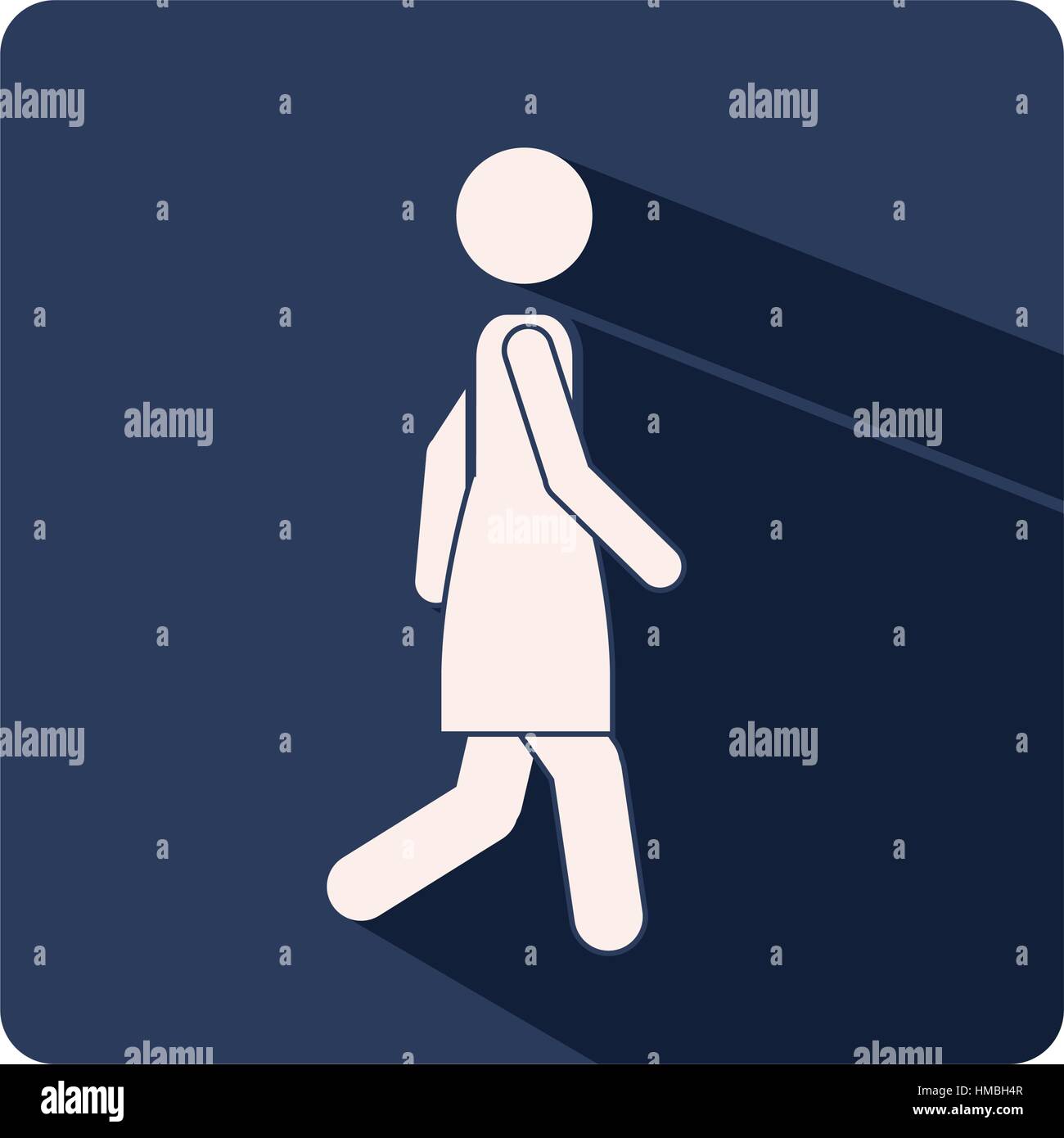 Walking frame woman Stock Vector Images - Alamy