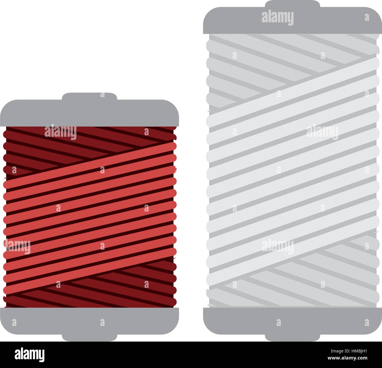 color silhouette with thread spool vector illustration Stock Vector ...