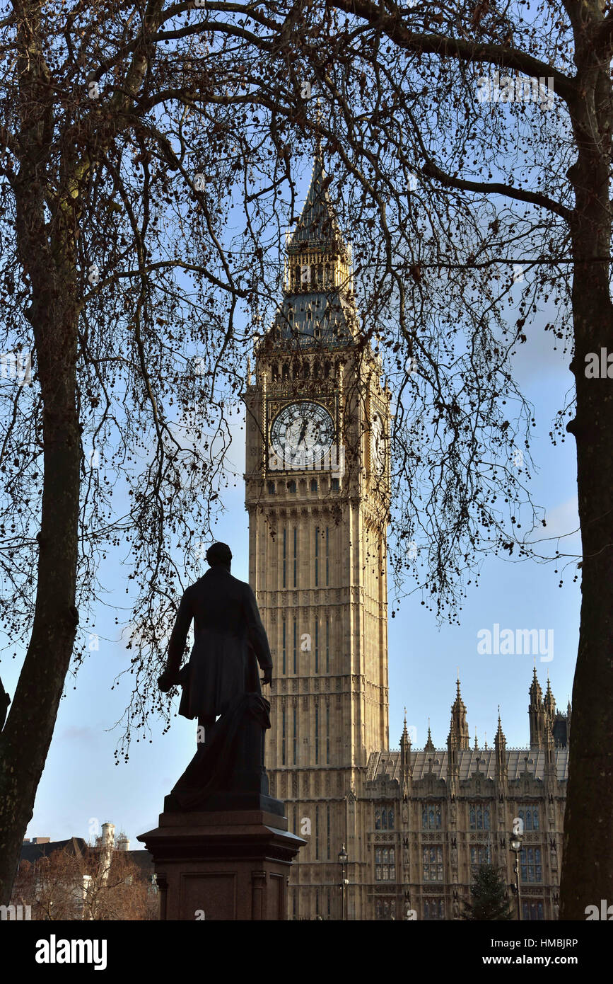 United Kingdom, England, London: the Clock Tower and the Palace of ...