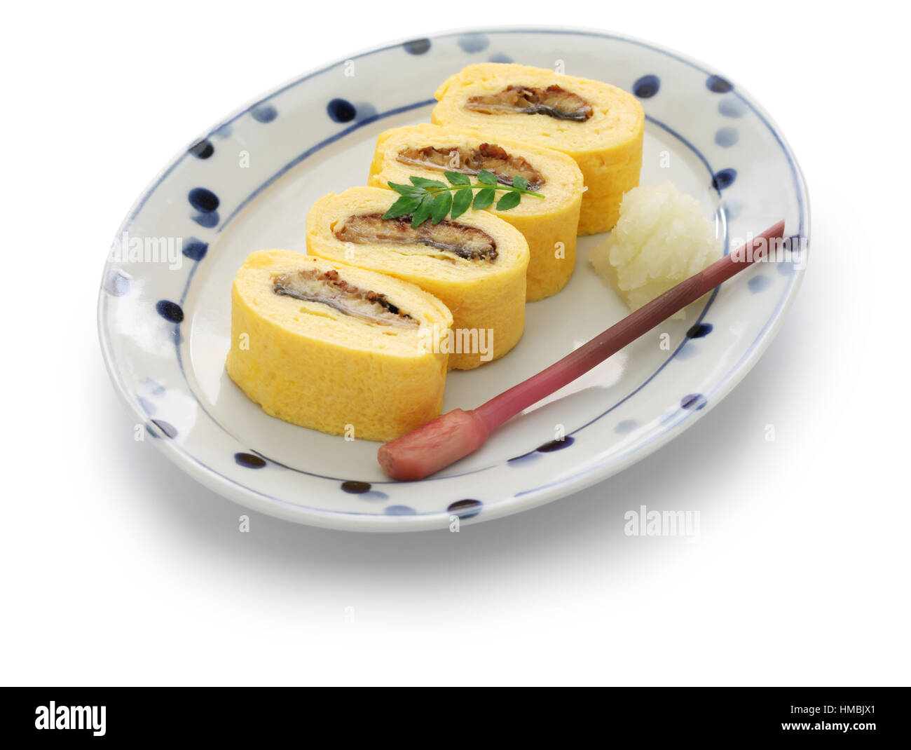 umaki, japanese eel rolled omelet, japanese cuisine Stock Photo - Alamy