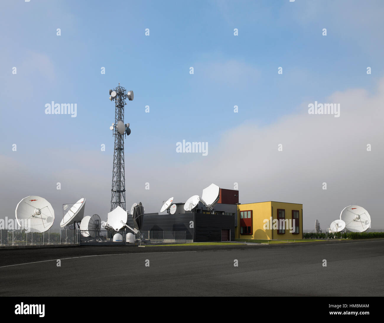 Building for radar communication activity Stock Photo - Alamy