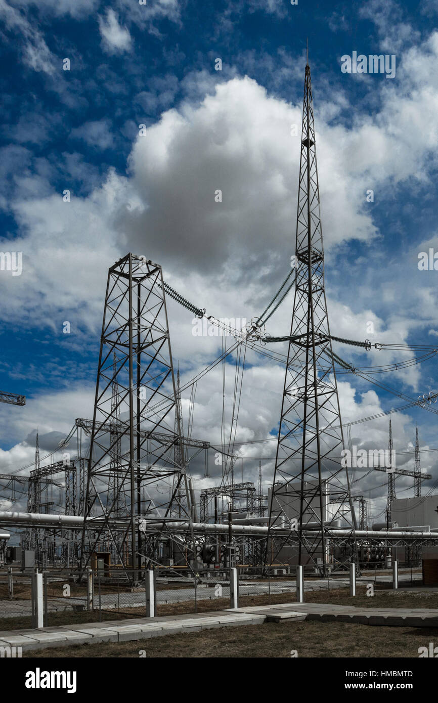 Electric power transmission lines. High voltage switchgear and ...