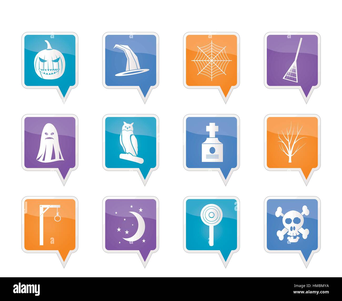 Halloween graphic pack Cut Out Stock Images & Pictures - Alamy
