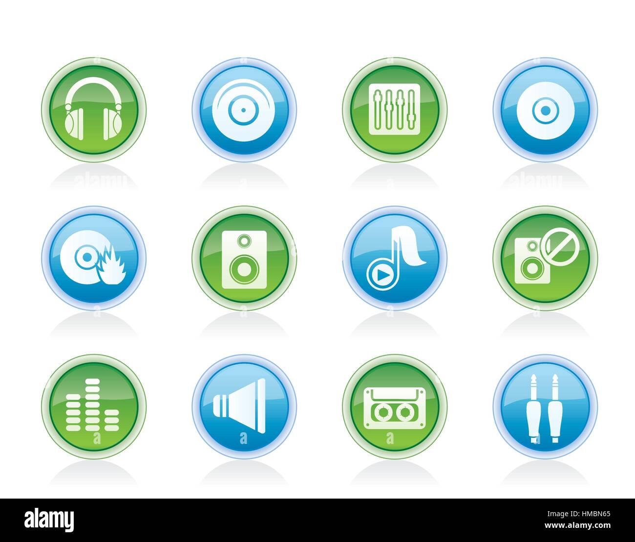 Music and sound icons Stock Vector Image & Art - Alamy